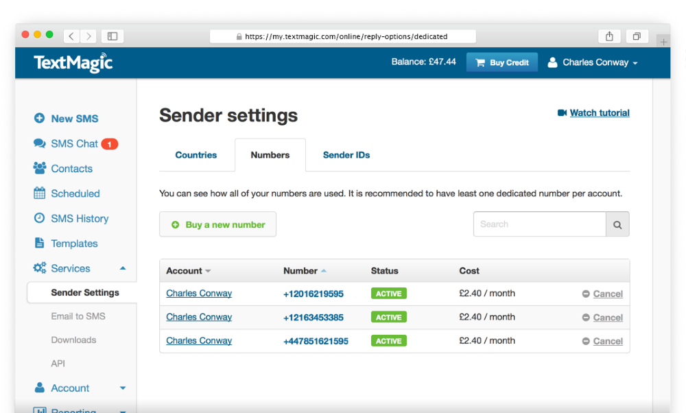 Virtual Mobile Numbers Buy Your Own Virtual SMS Number