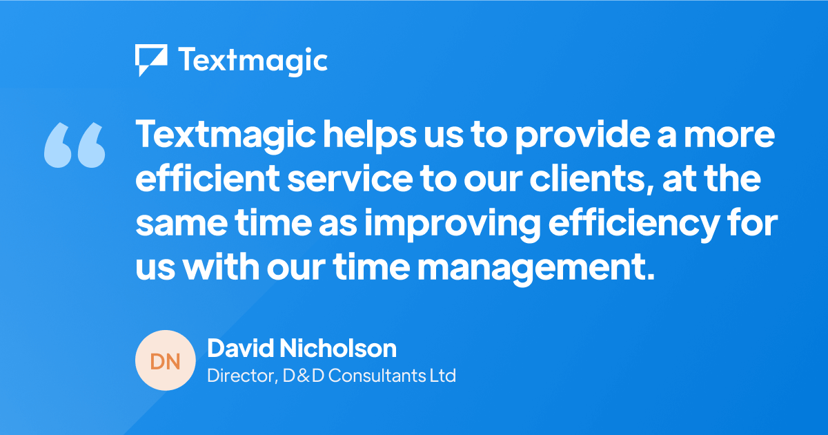 SMS Service Generates Positive Responses from D & D Consultant’s Customers