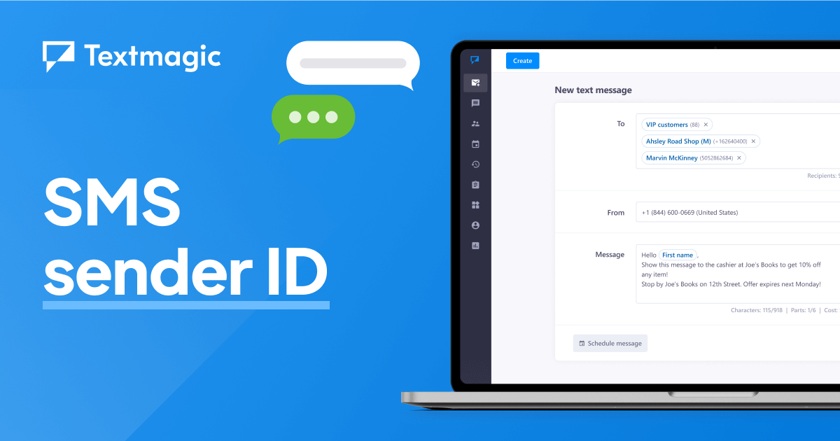 SMS Sender ID: Send Texts From Your Company Name - Textmagic