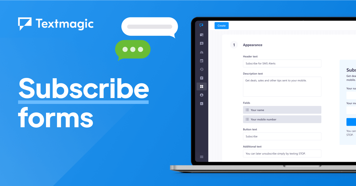 Subscribe Forms: Grow Your SMS Marketing Lists - Textmagic