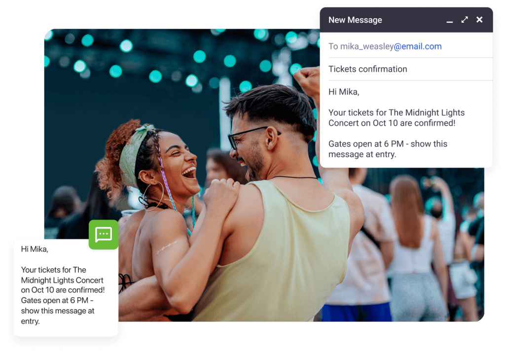 Email & SMS Solution for the Entertainment Industry