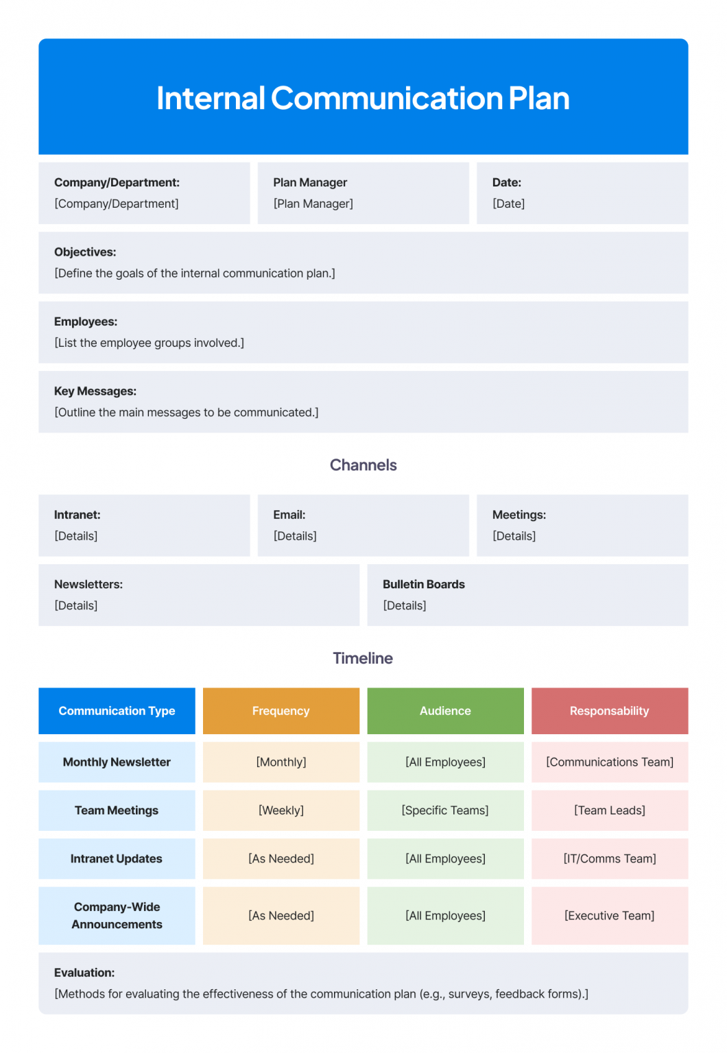 6 Efficient Communication Plan Templates for Your Business