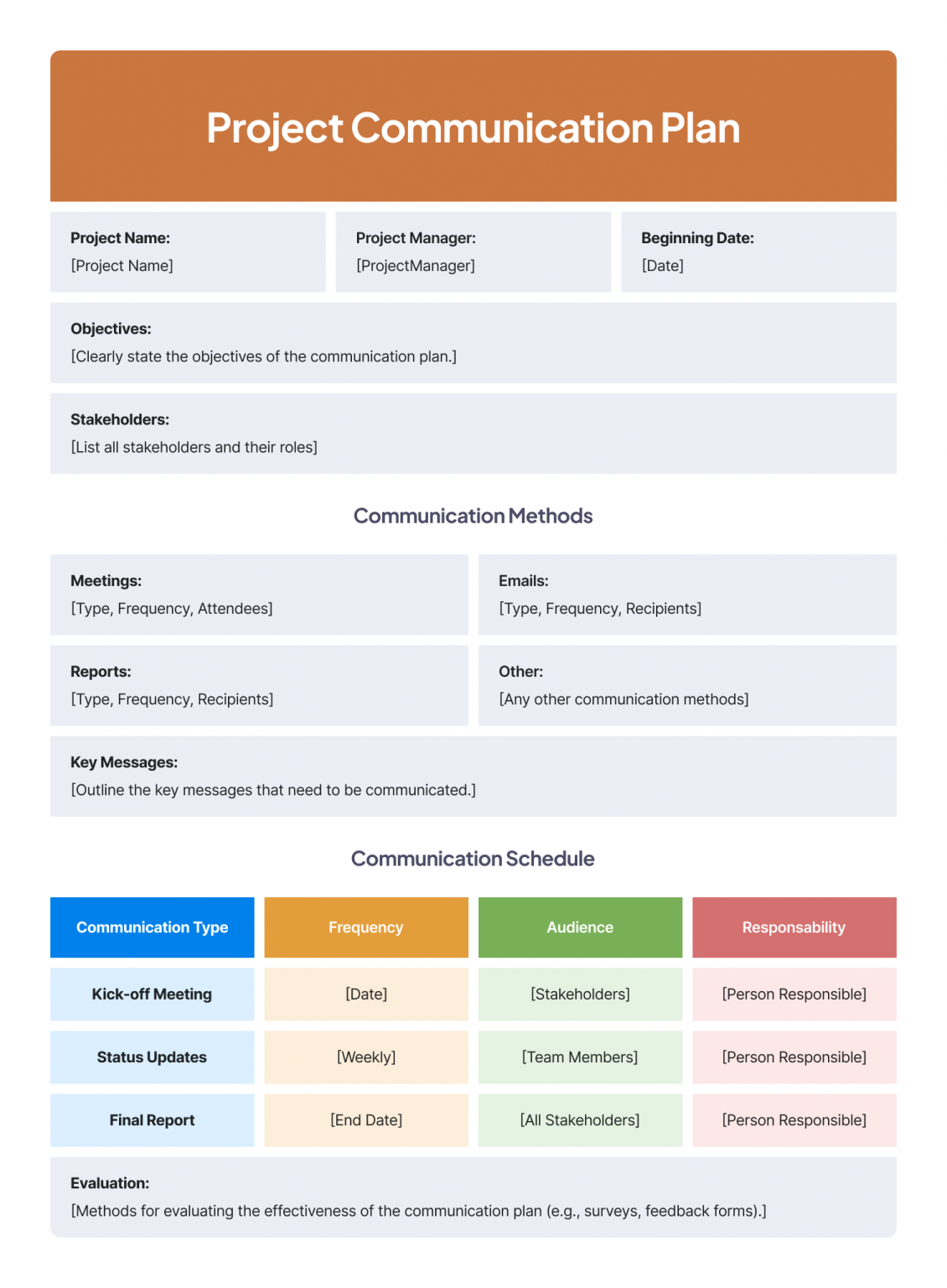 6 Efficient Communication Plan Templates for Your Business
