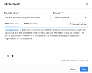 5 SMS Policy Templates to Stay Compliant